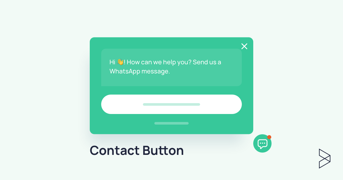 Contact Button to start messaging with your customers - by Diffuse